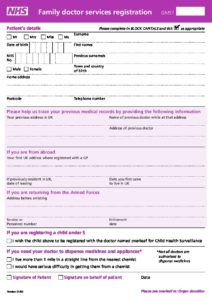 GMS1 Form – The Riverside Surgery